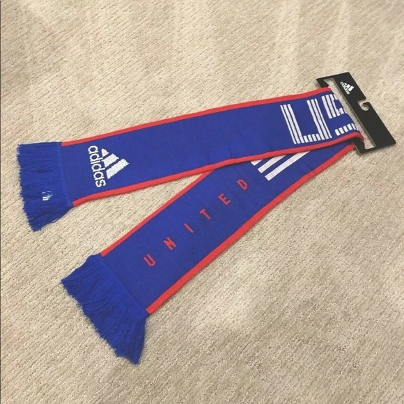 adidas | Accessories | Adidas Usa Red White Blue Scarf Winter ...